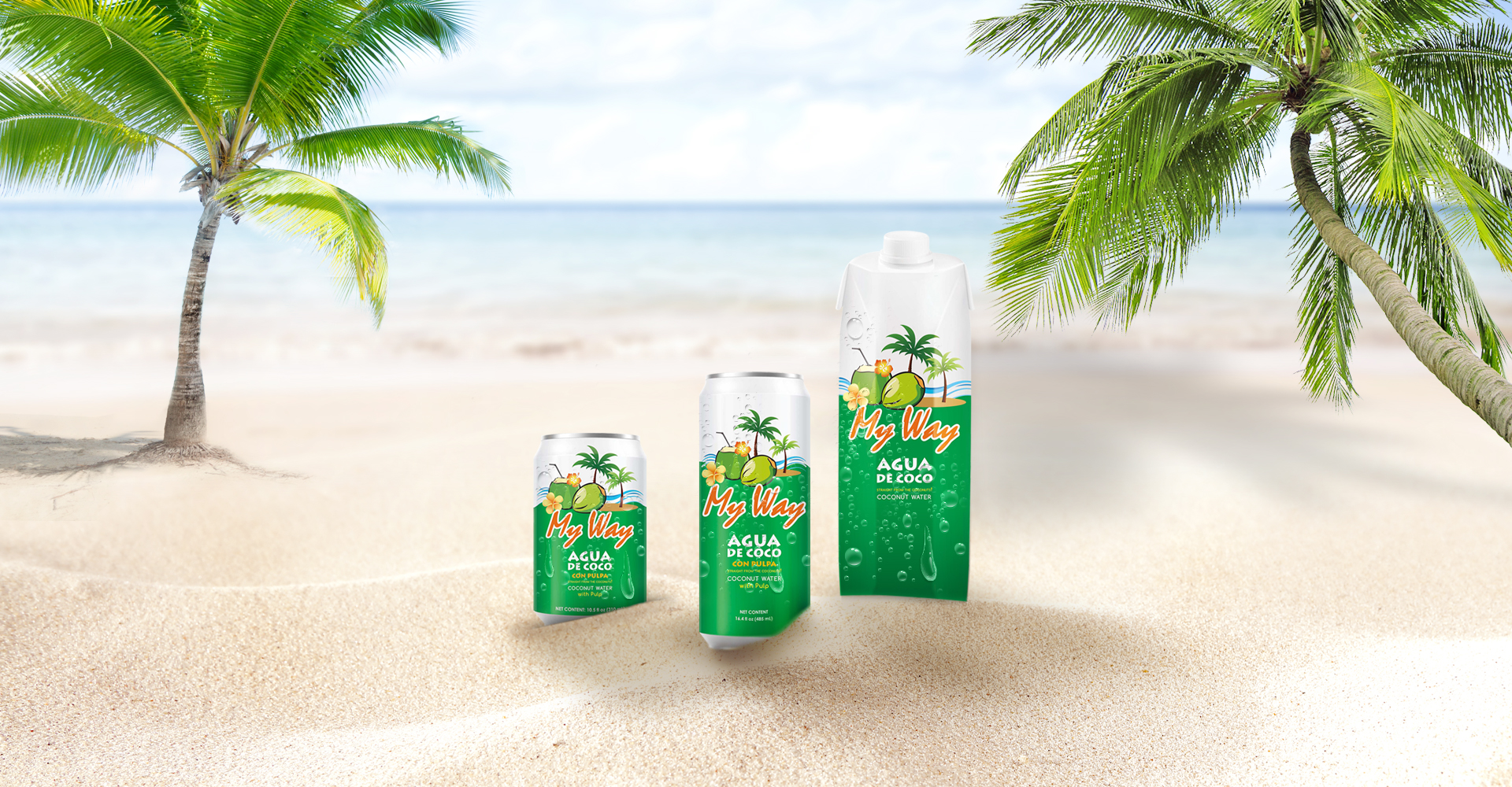 Myway, the tropical sensation of coconut drink